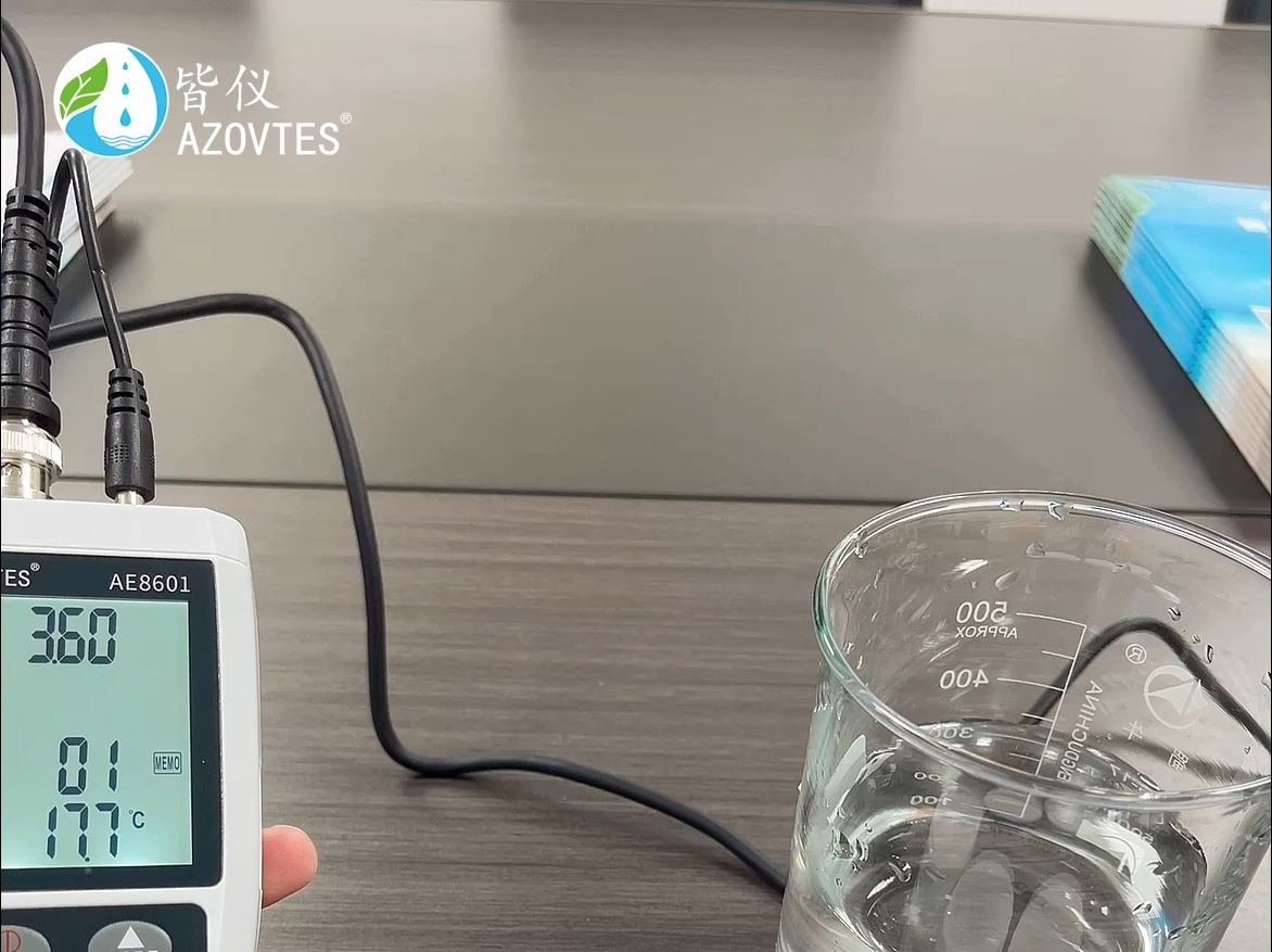 皆仪AE8601高精度PH计4.00/6.86/9.18三点校正视频