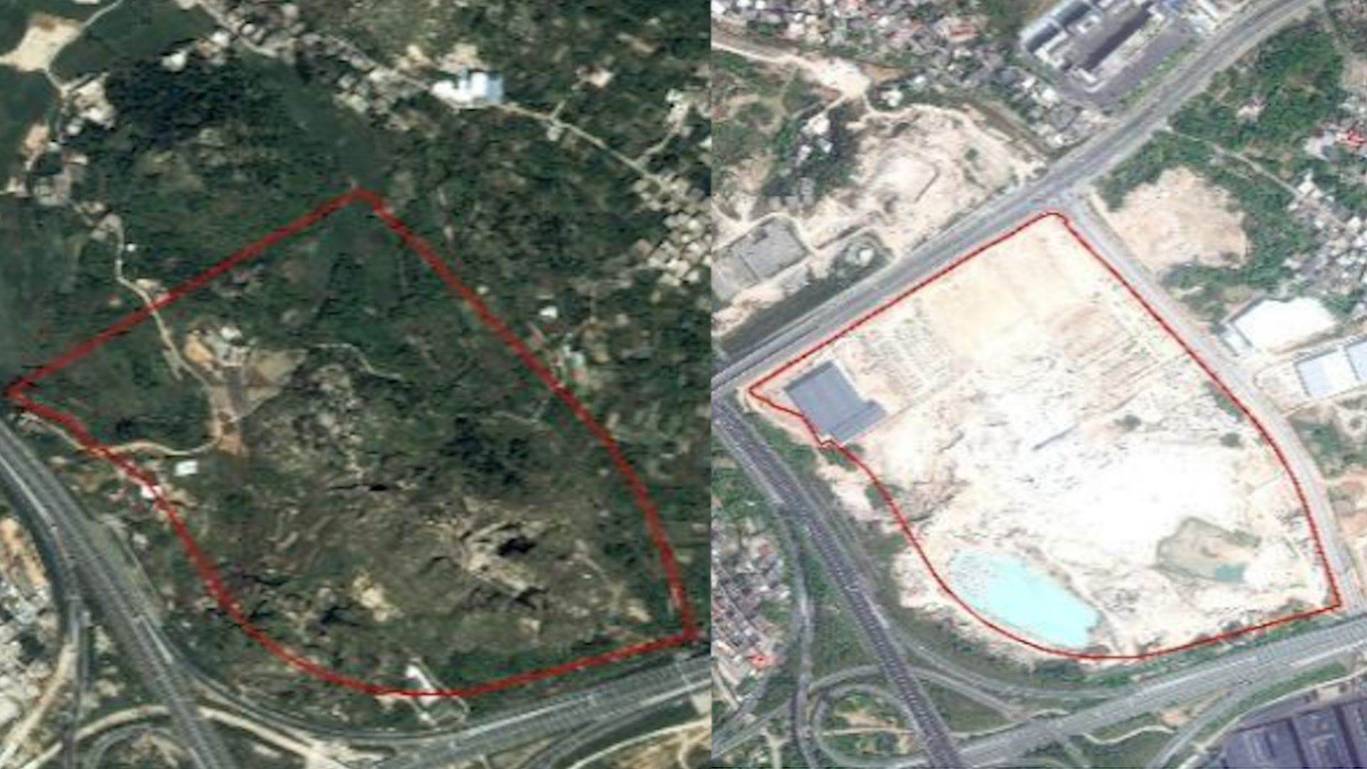 ...默许企业借“土地平整”采矿:矿山10年变荒地 督导组到场时仍在开采