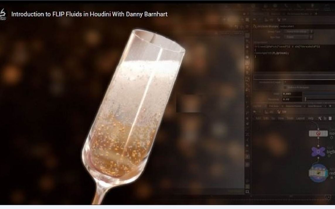 Houdini气泡流体特效制作视频教程