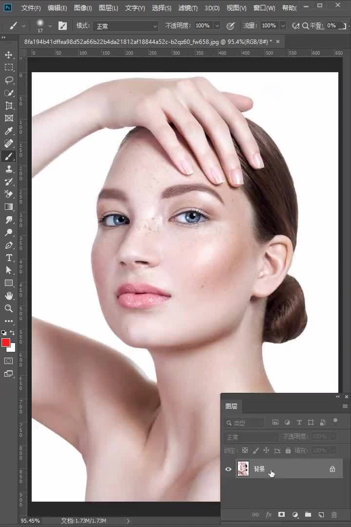 PS人像后期处理教程,祛斑+磨皮+处理,丑小鸭变白天鹅