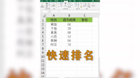 Excel不求人(101)表格排名很复杂?10秒教你快速做排名