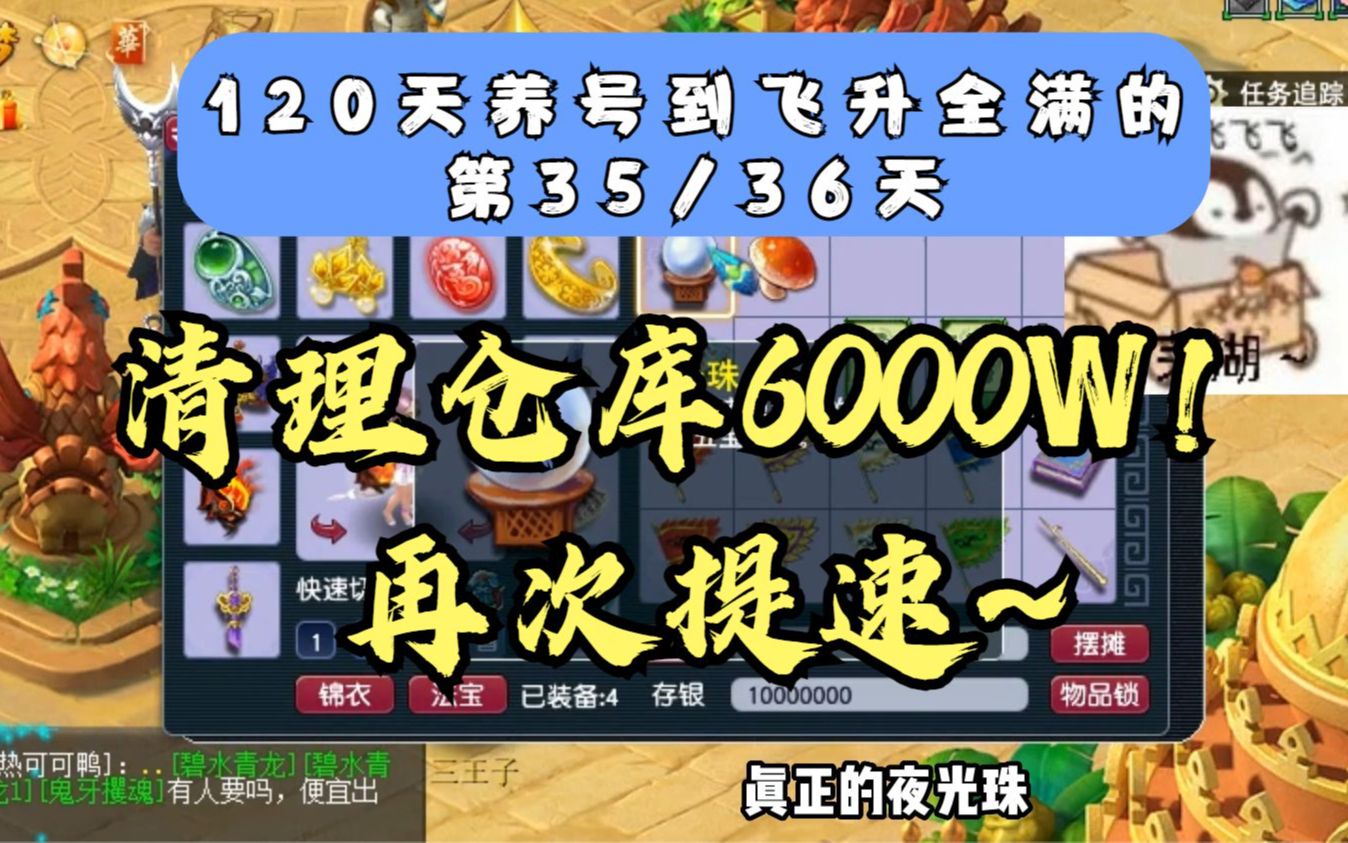 梦幻西游:120天养号到成品的第35和36天,4天吃到13级宝宝修