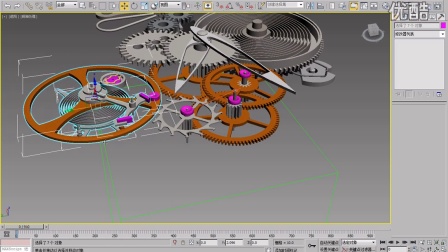 ...3Dmax2016机械动画实例教程(3dmax动画)_第4课_机械手表(设置...