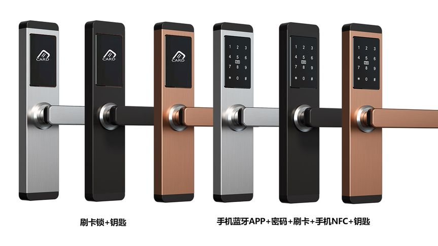 木门5050锁体电子锁刷卡锁密码锁替换球形锁手机远程控制密码锁