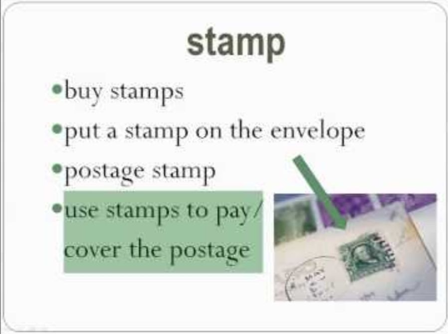 与“信”有关的英语单词