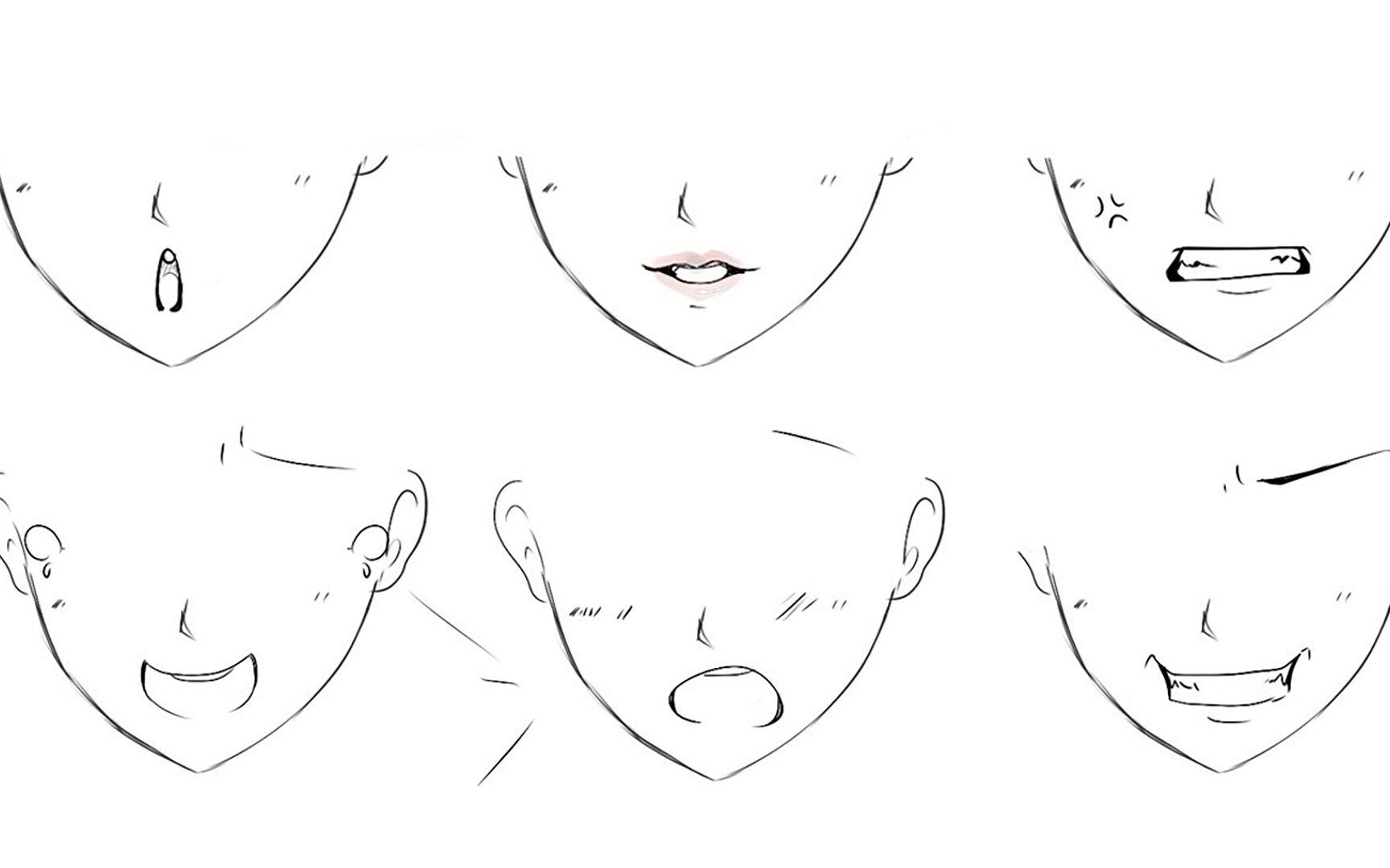 【板绘】动漫形象各种表情时,嘴巴如何画?现在就教会你!