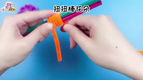 扭扭棒怎么编花,扭扭棒编织小雏菊教程,简单的扭扭棒花朵手工