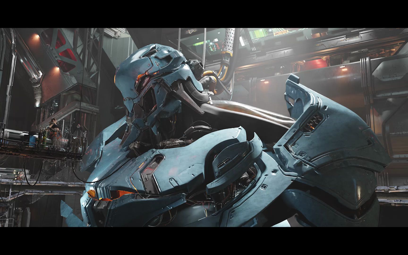 blender机甲场景动画渲染测试之过热