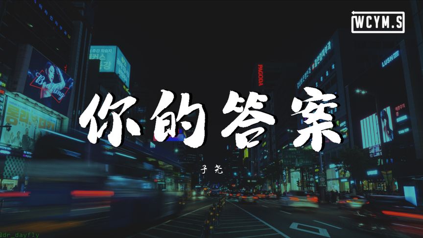 子尧 - 你的答案【動態歌詞/Lyrics Video】