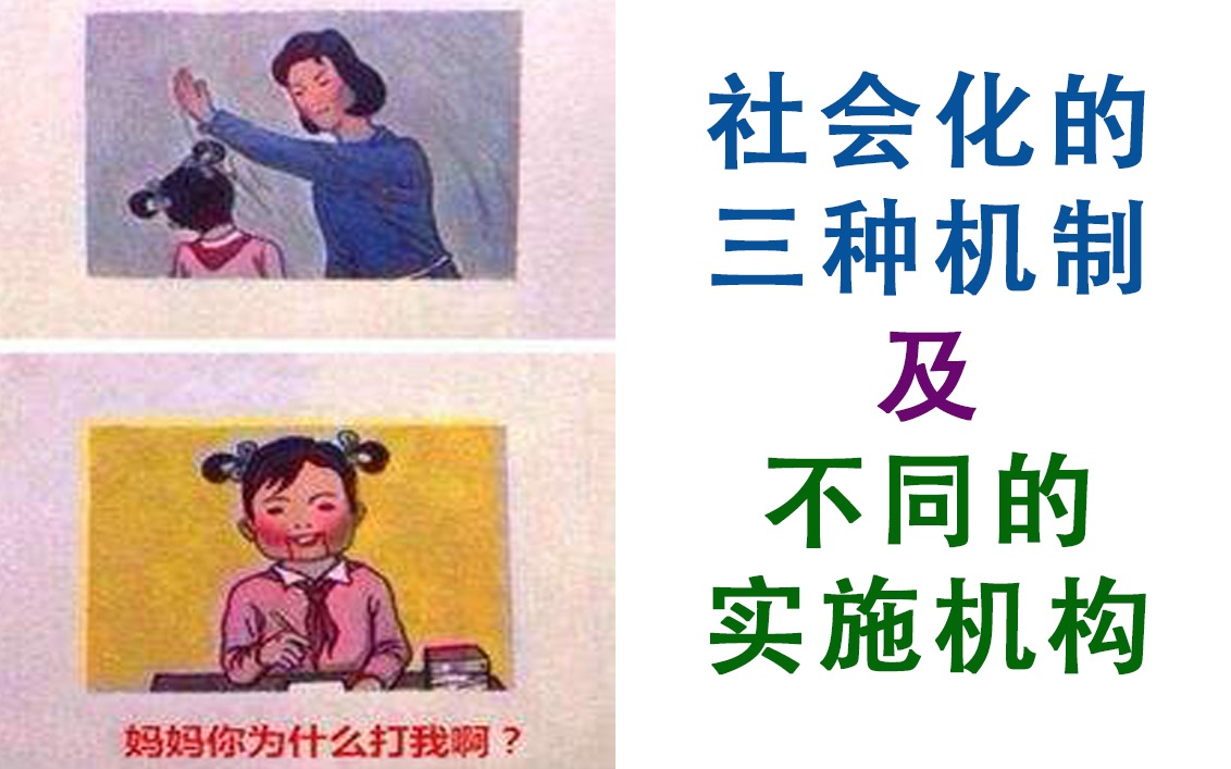拆书·王思斌《社会学教程》:社会化的三种机制及不同的实施机构(...