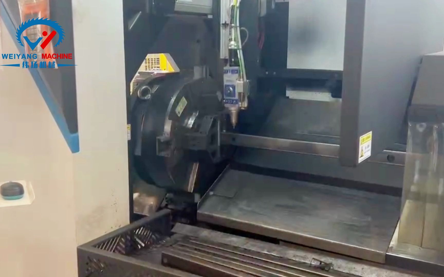 医疗器械行业必备的一款切管设备,纬扬激光切管机k16s,全自动上下料