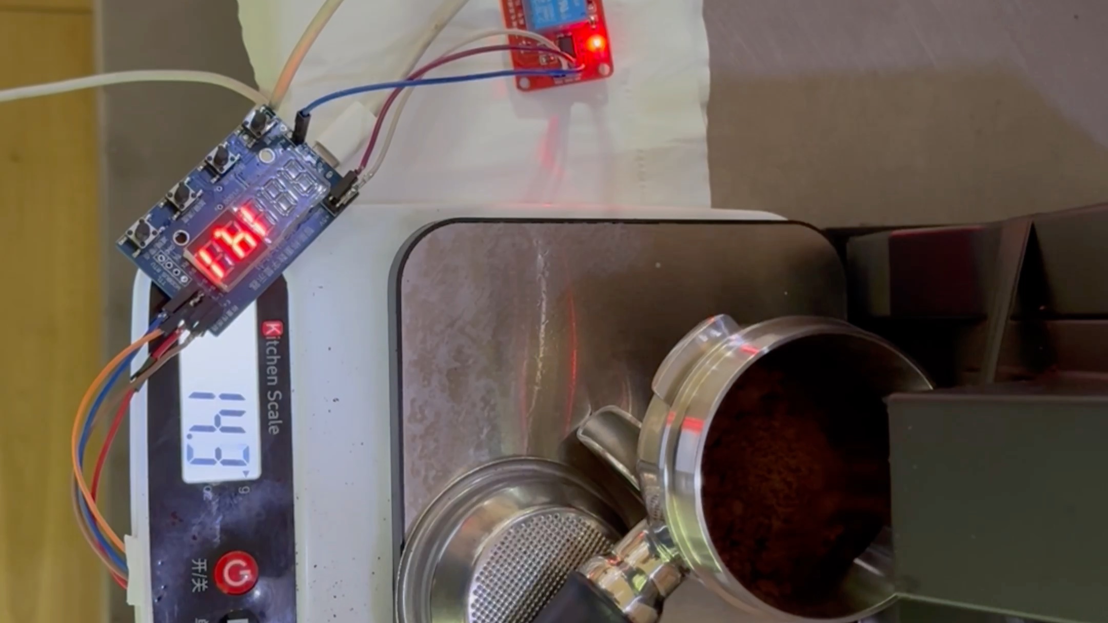 mmg磨豆机改定量开关!成本60元左右!适应其他磨豆机的称重电子秤。