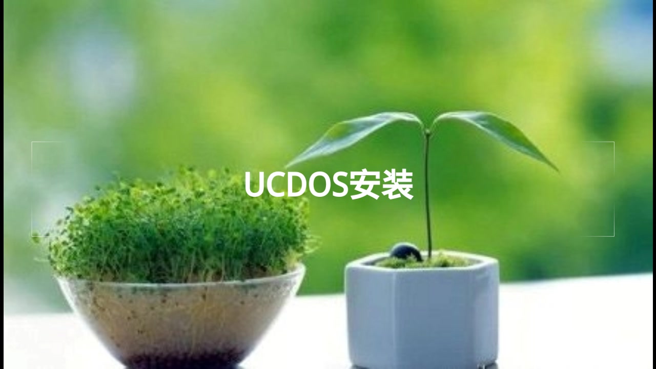 【自制展示】UCDOS汉字系统安装演示