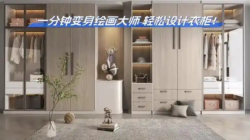 一分钟变身绘画大师,轻松设计衣柜!