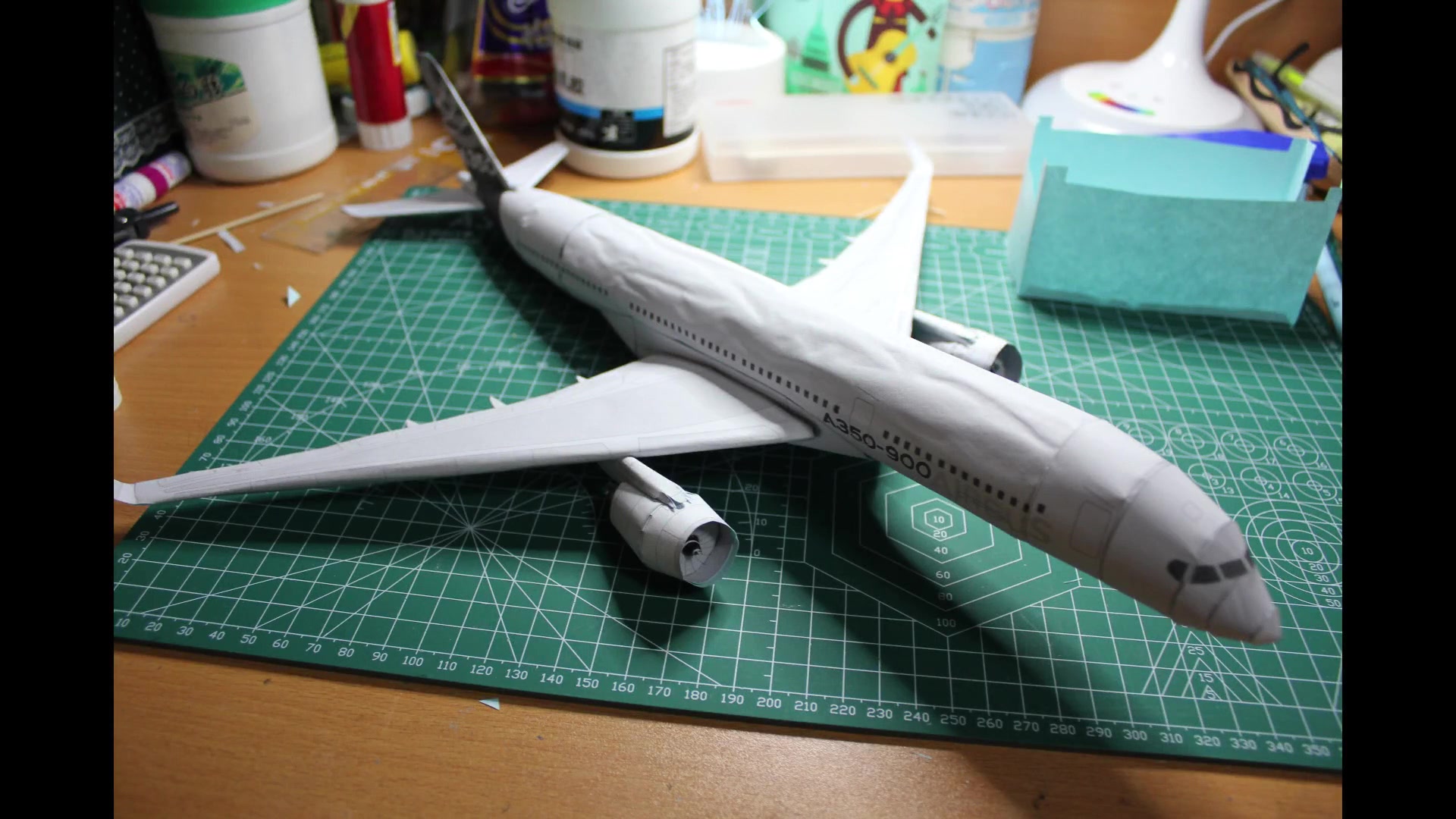 【纸模型】空客A350 1:150