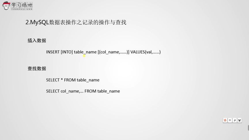 MySQL教程2 MySQL8数据类型表操作 8.MySQL超出范围处理 学习猿地