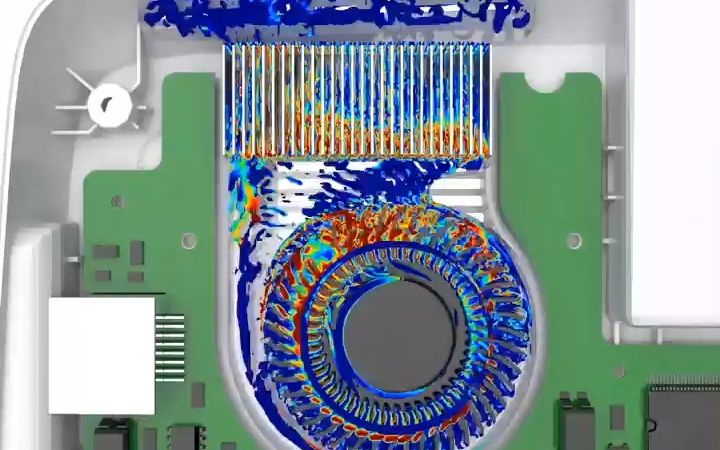 笔记本电脑风扇散热模拟
