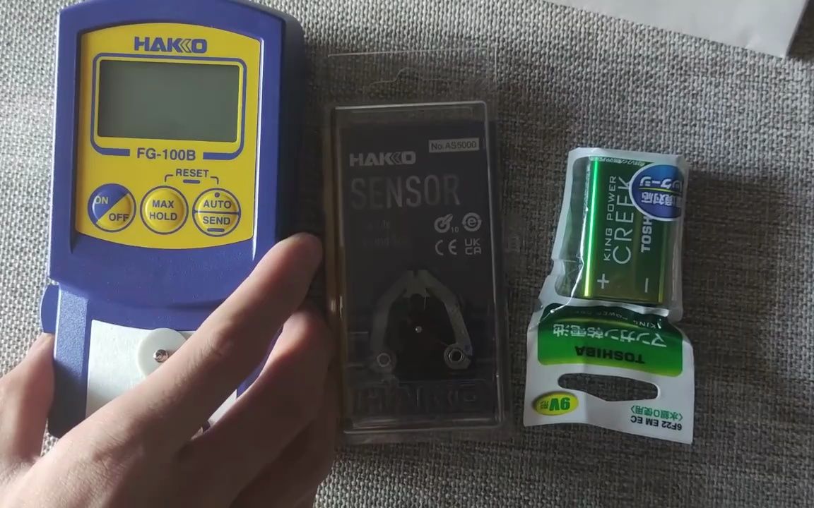 HAKKO白光FG-100B烙铁温度测试计功能演示