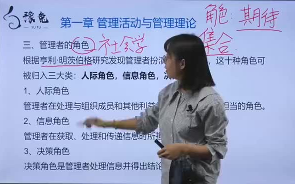 河南专升本管理学 人际角色解析