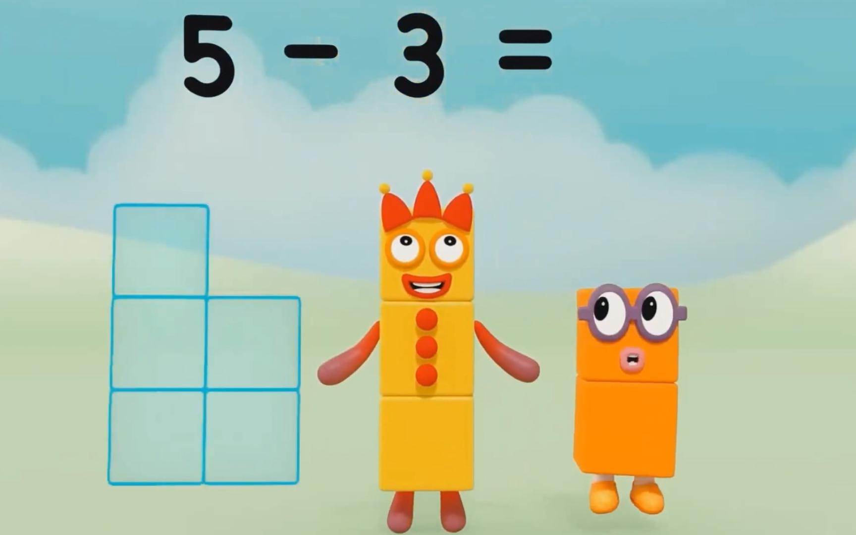 ...方块学习减法 10以内减法 幼小衔接数学启蒙 数字积木儿童益智动画...