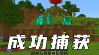 我的世界:发现超多钻石铁傀儡,设置一个小陷阱,成功捕获!