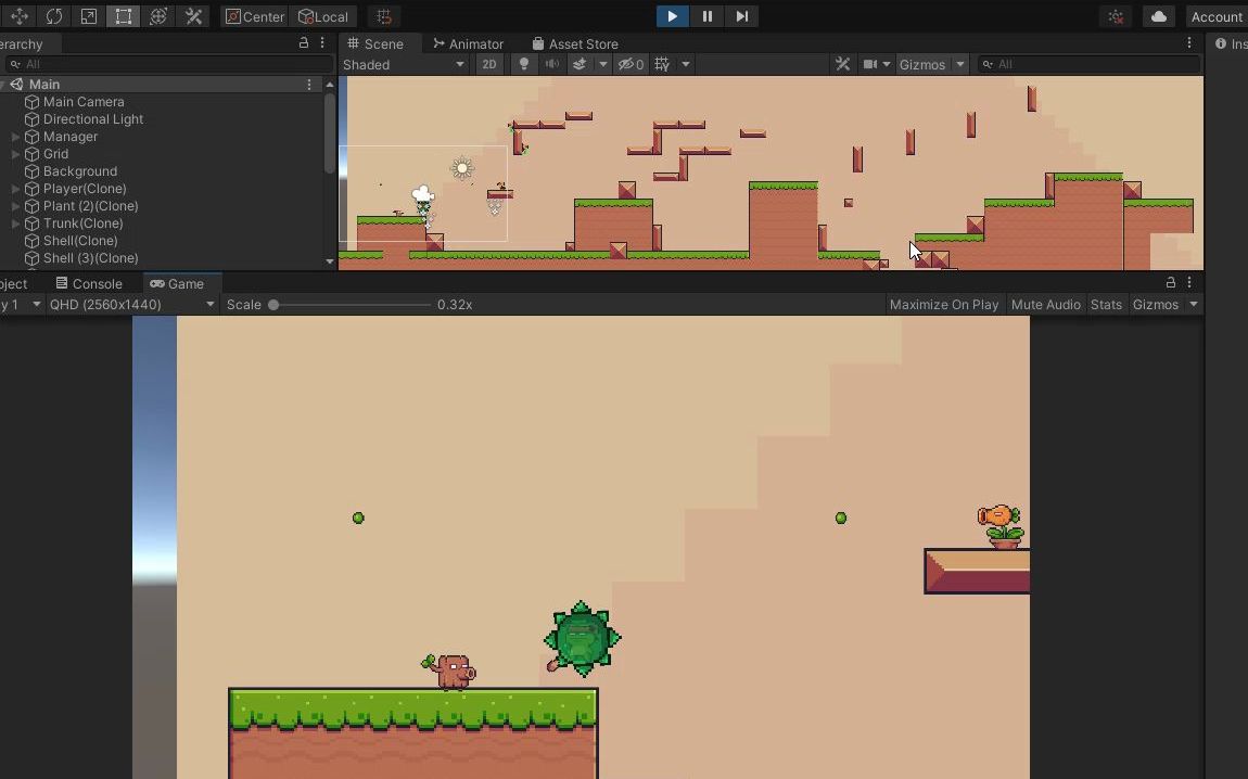 Unity小游戏-勇闯小岛(PC) 项目展示+完整项目源码