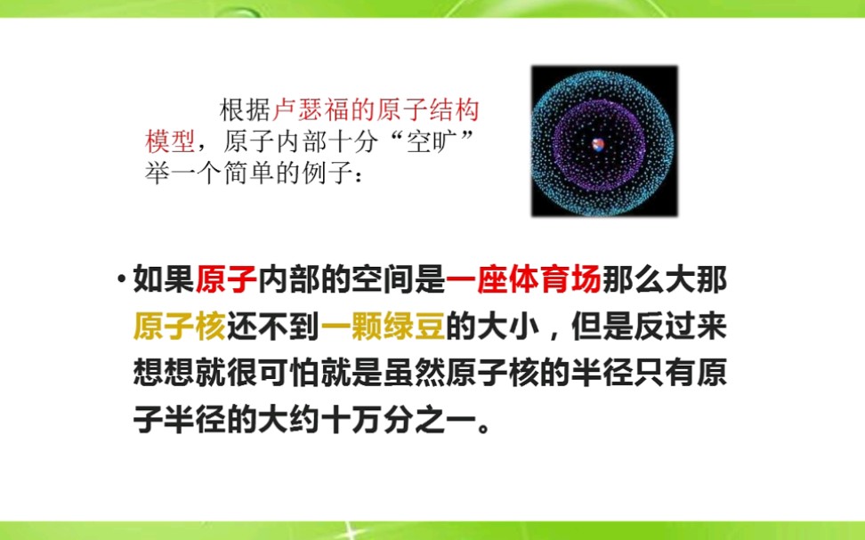 【原子内部的秘密】卢瑟福的原子结构模型 高中物理例题