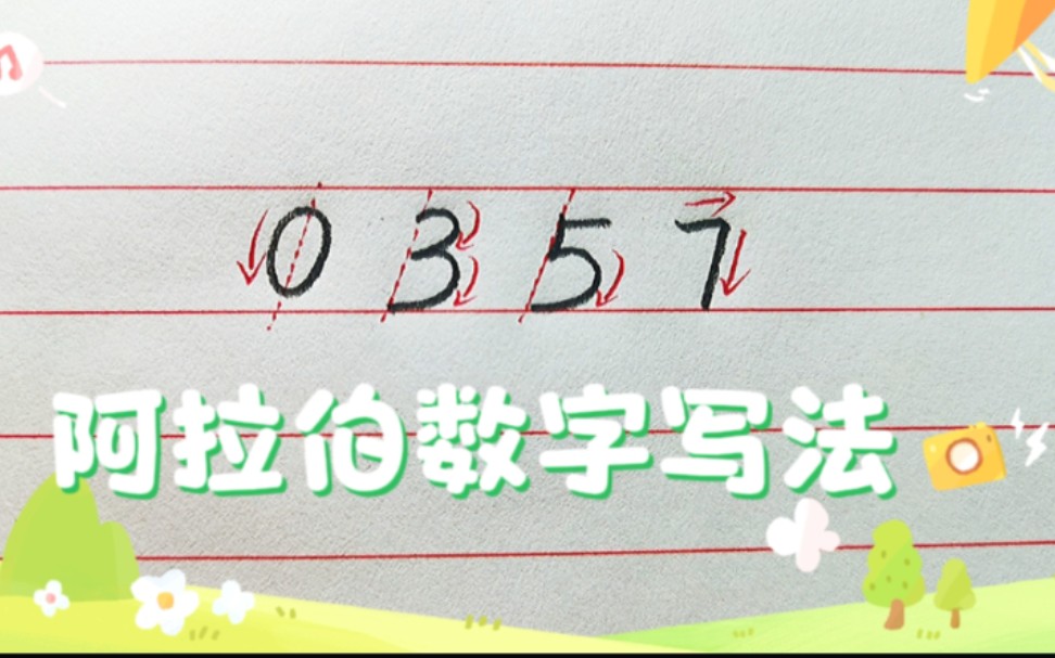 阿拉伯数字全面讲解,发现如此简单。