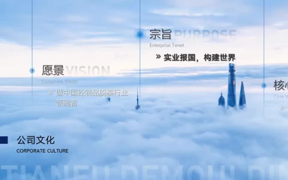 一页价值500块的企业文化介绍PPT页面
