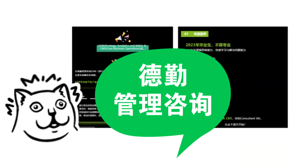【咩噗君】德勤管理咨询S&O暑期实习开放了!简历网申面试技巧全在...