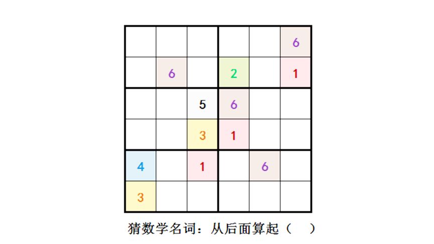 趣味小学数独:六宫格难题,这题你需要多久做出来