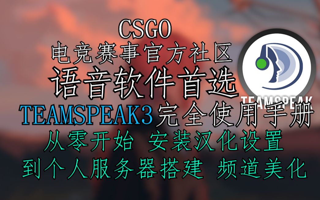 Teamspeak3完全使用手册(2023) 从安装汉化到服务器搭建!一个视频从...