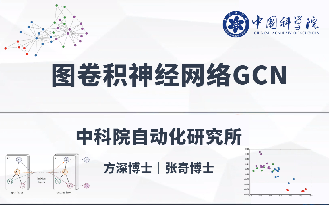 绝对是我在B站见过最顶级的【图卷积神经网络GCN】中科院教程!完全...