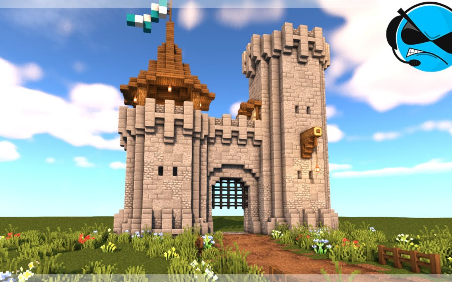 (Bluenerd) 《我的世界:如何建造城堡(Minecraft建造教程)_单机游戏热门...