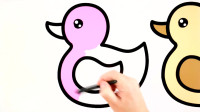 儿童绘画小鸭子简笔画.