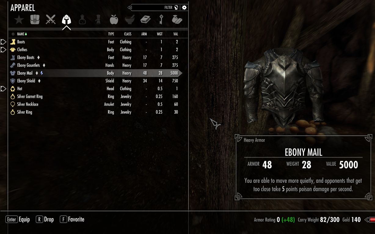 【上古卷轴5】直接获取乌木黑檀链甲MOD