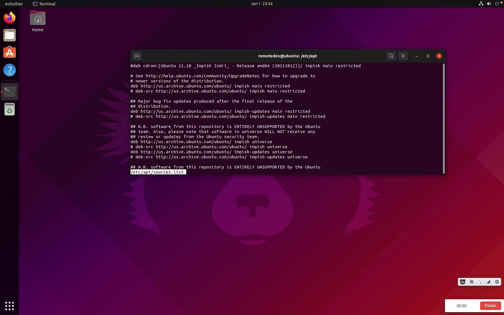 零基础学习Linux编程之更换镜像地址为阿里云镜像