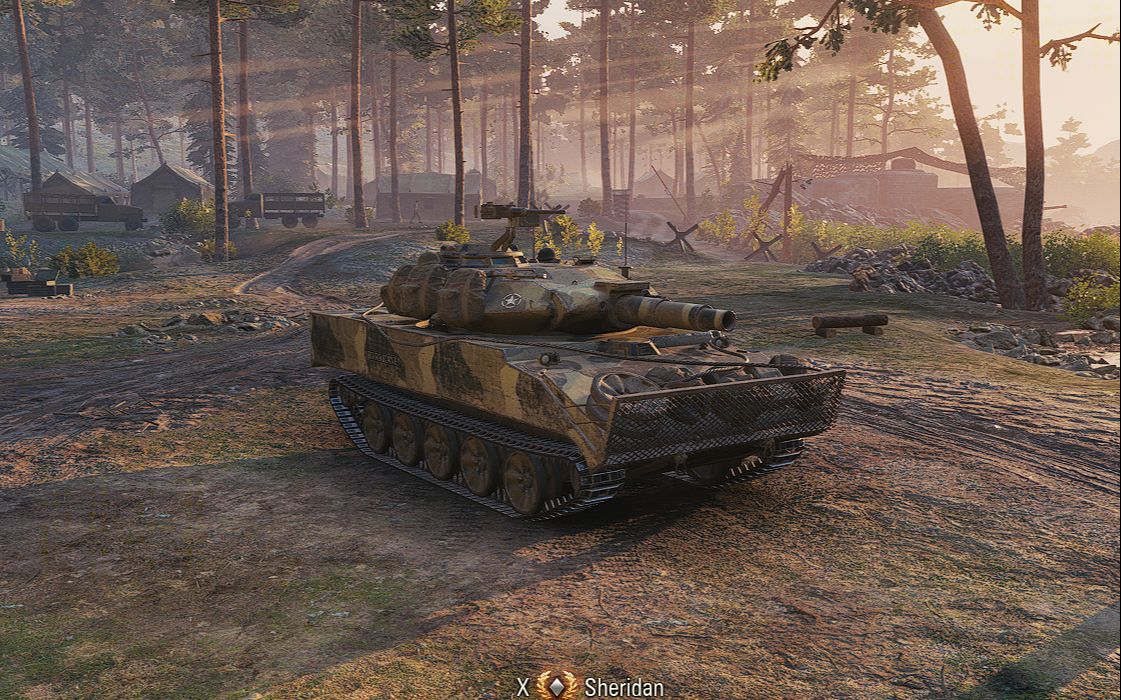 坦克世界 HE改动沙盒服 谢里登T49针灸与刮痧体验