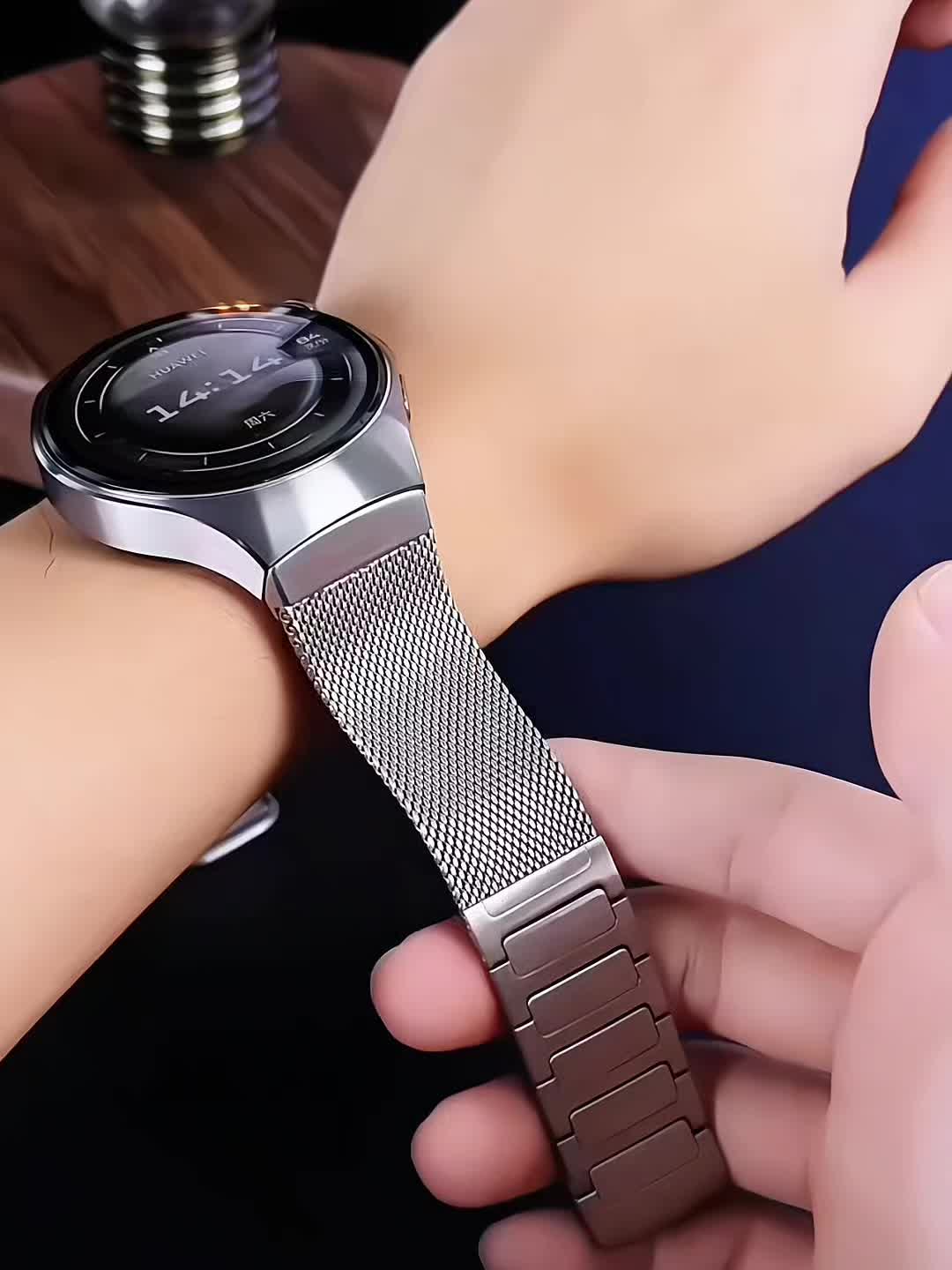 #适用华为gt5pro表带gt6金属gt5表带 #适用华为手表表带 #男士表带