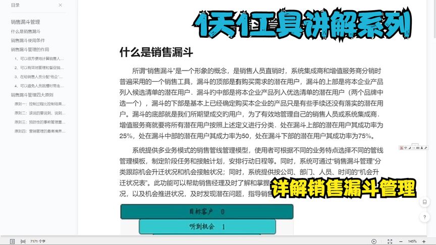 销售漏斗管理详解:销售过程管理的常用工具