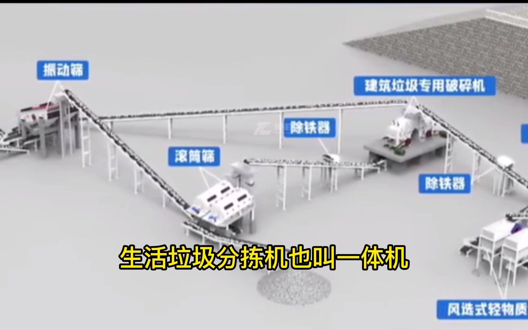 生活垃圾分拣设备生产线分选率高 实现垃圾二次利用