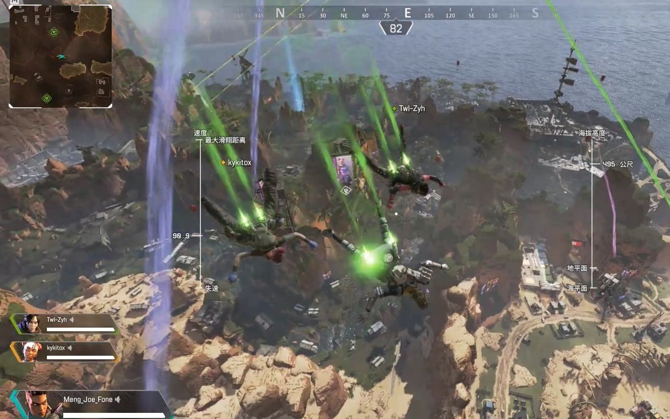 【Apex Legends试玩】你从来没有玩过的船新版本跳伞模拟器,跳伞...