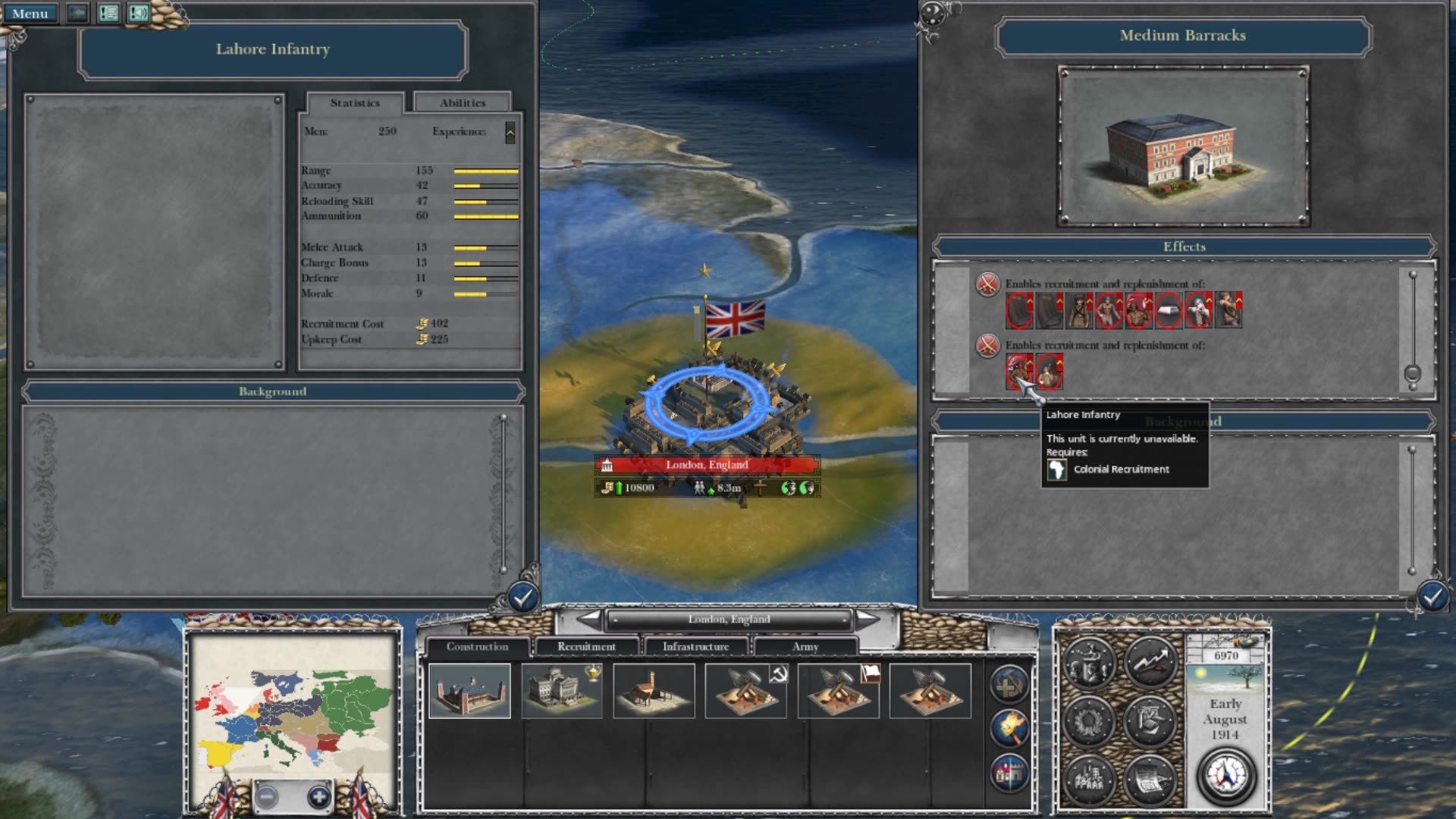 拿破仑全面战争一战mod,大不列颠吊打德意志,胜利属于不列颠