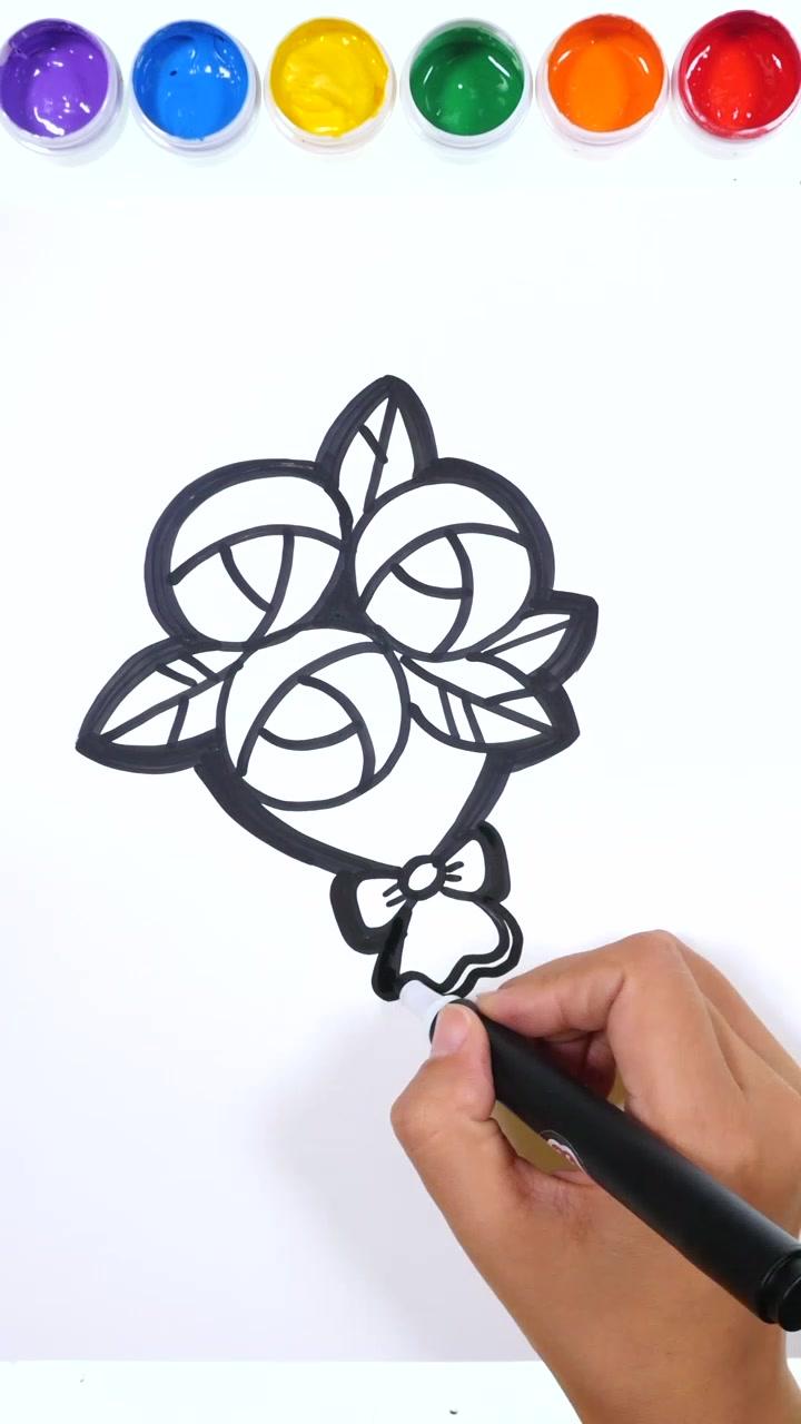 画一束漂亮的小花,送给亲爱的老师#简笔画 #教师