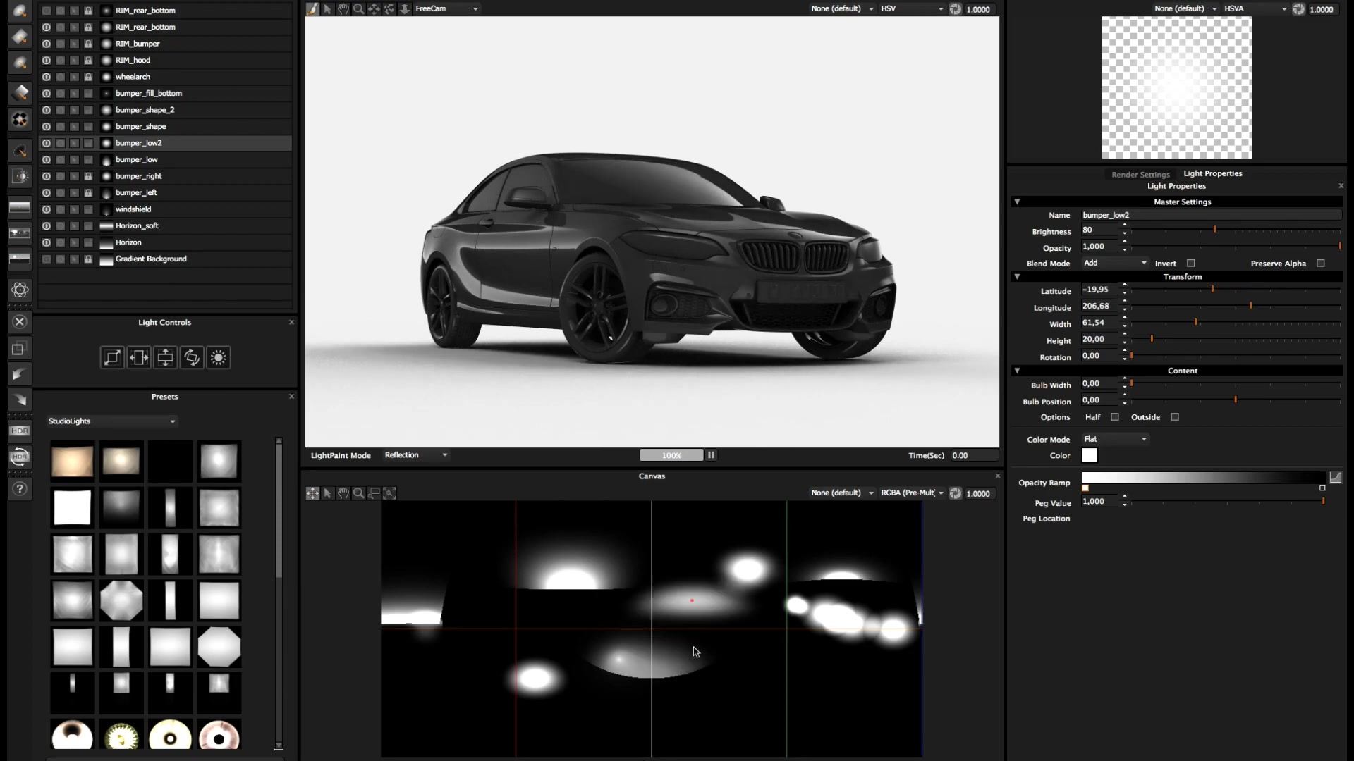 【打光神器HDR light studio官方教程】Automotive CGI Studio Lighting ...