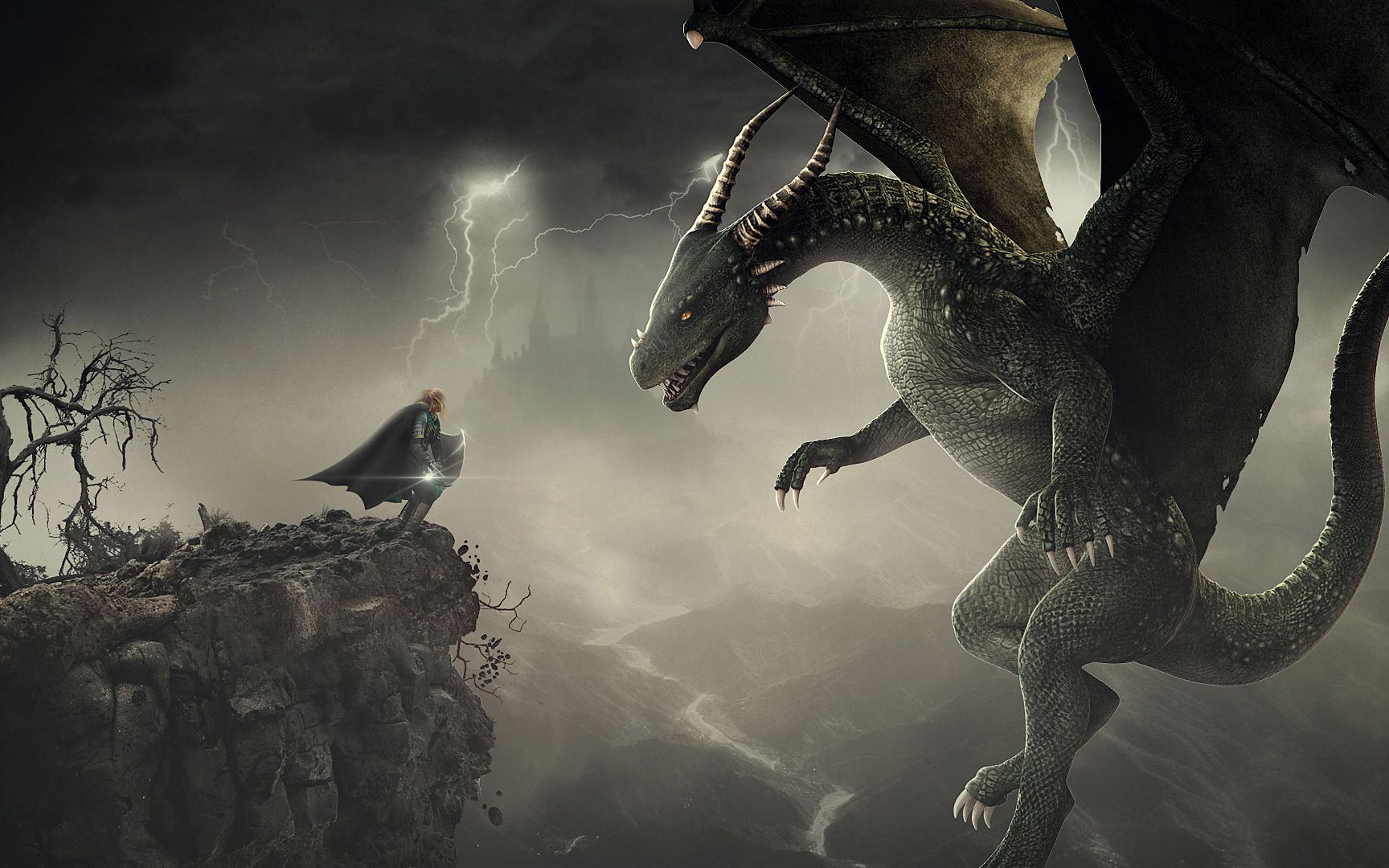 【PS教程】100个创意PS合成案例合集——屠龙勇士【第1集】