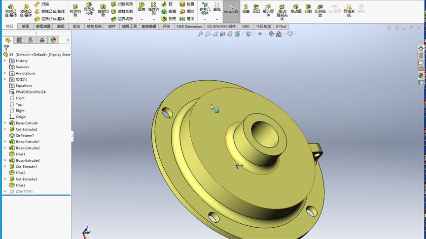 SolidWorks 超实用的 英文菜单 英文特征如何快速改为中文