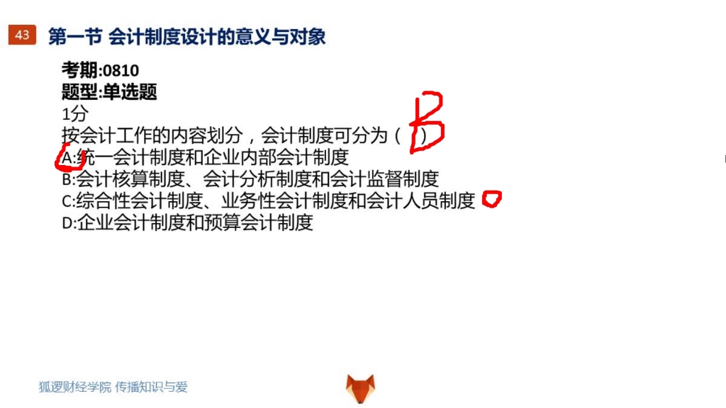 自考会计制度设计00162(视频➕课件)
