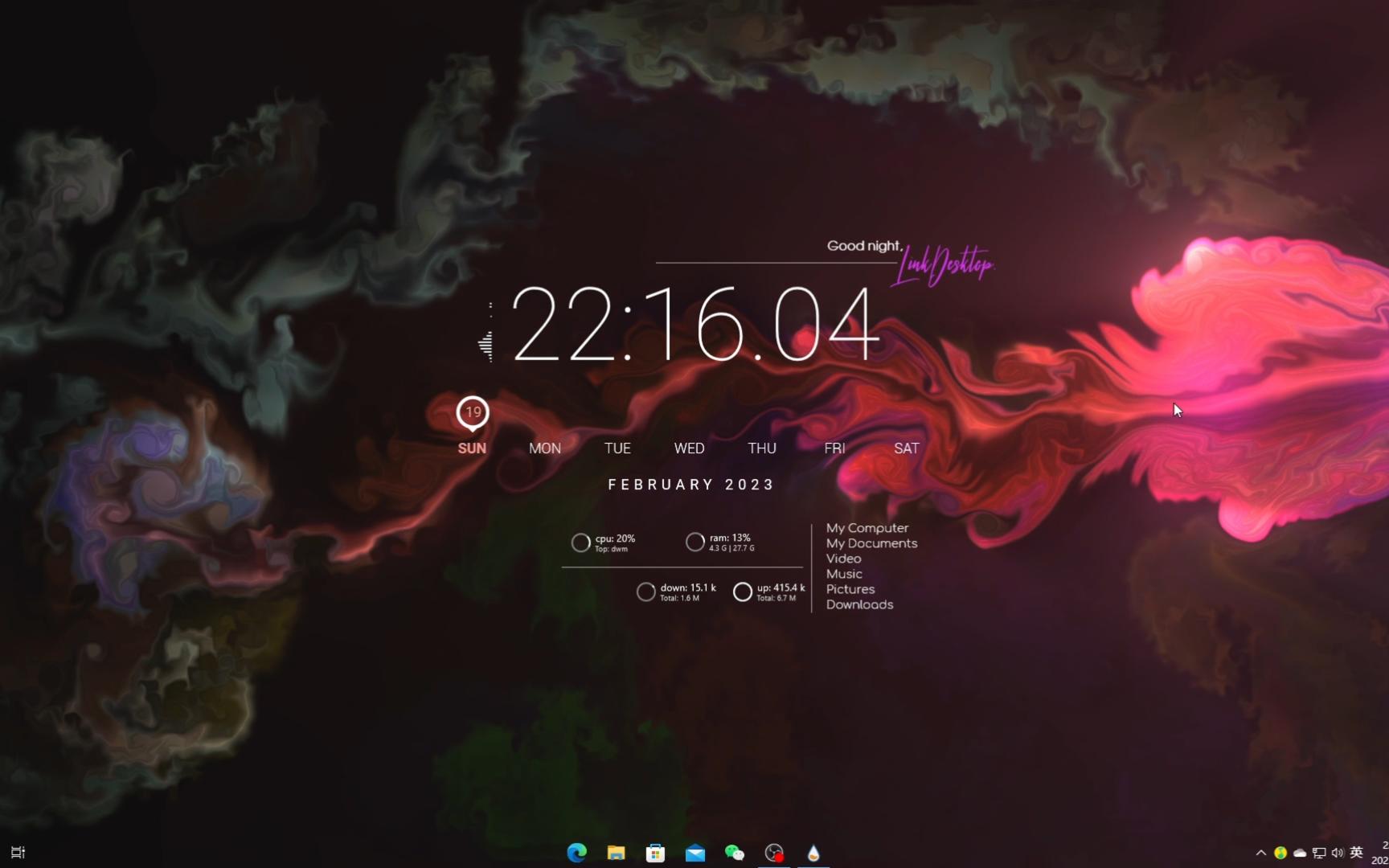 适用于Windows的流动动态桌面主题