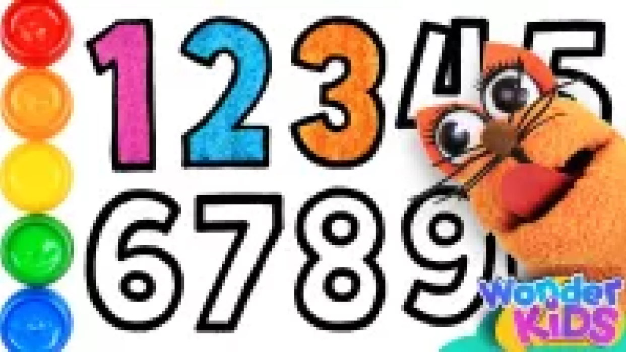 画画学数字!如何画数字1到10 儿童绘画 简笔画 学习英文数字
